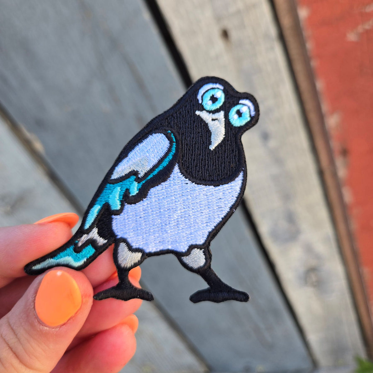 Magpie | Embroidered Patch – HandmadeSask