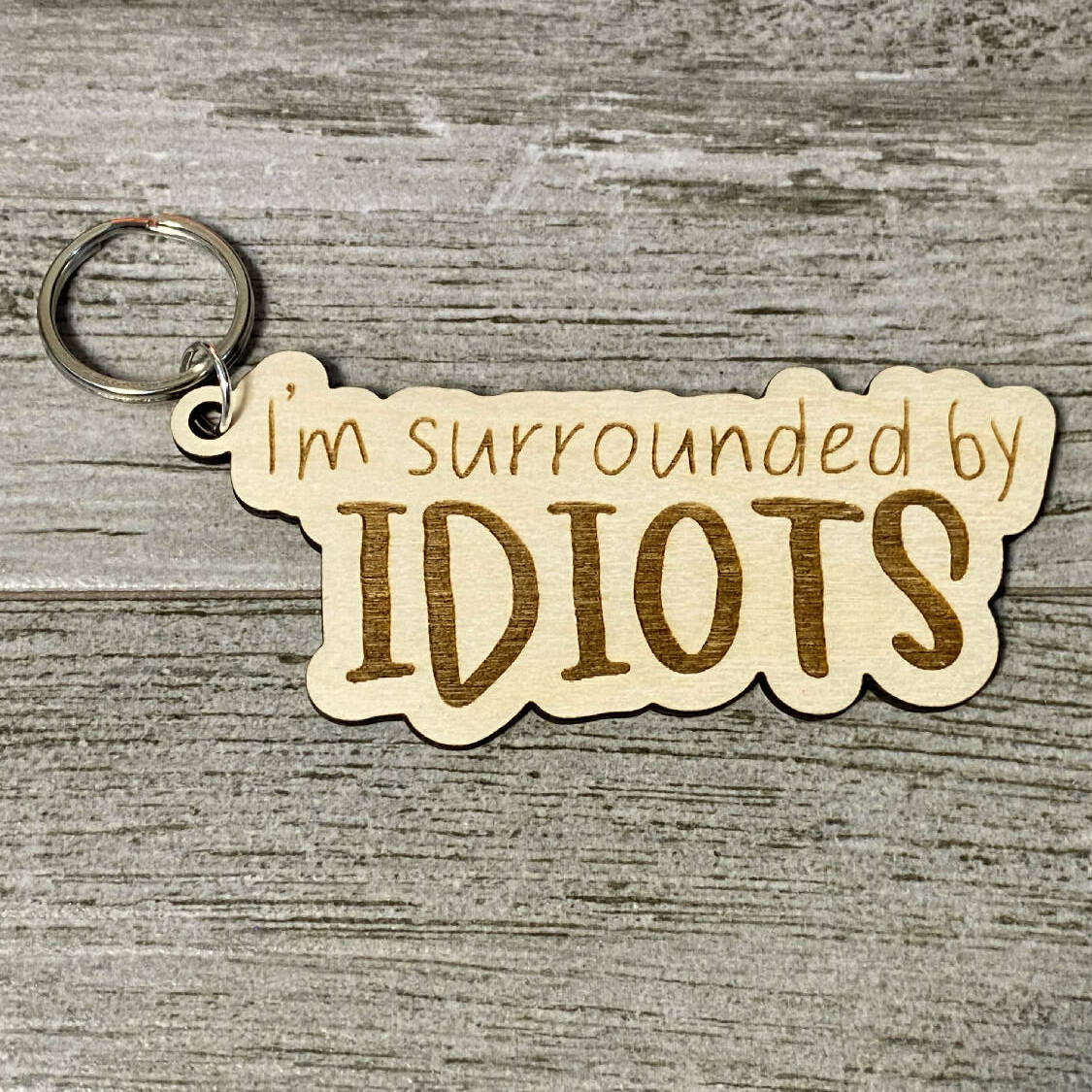 Keychain wooden various sassy crude rude humour – HandmadeSask