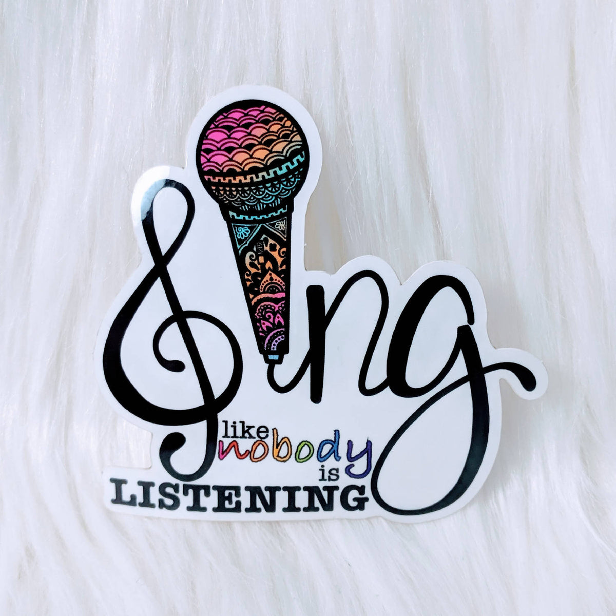 Sing Waterproof Stickers – HandmadeSask